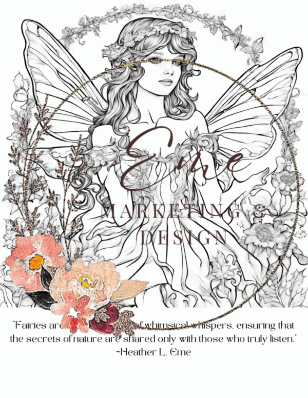 Enchanted Realms: A Fairy Coloring Adventure - Eme Marketing & Design